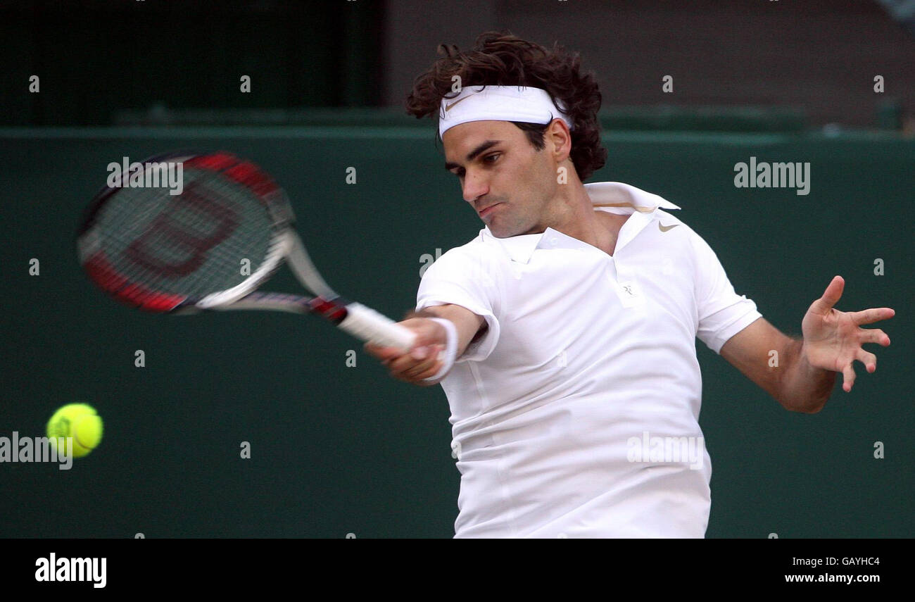 2008 wimbledon final rafael nadal hi-res stock photography and images ...