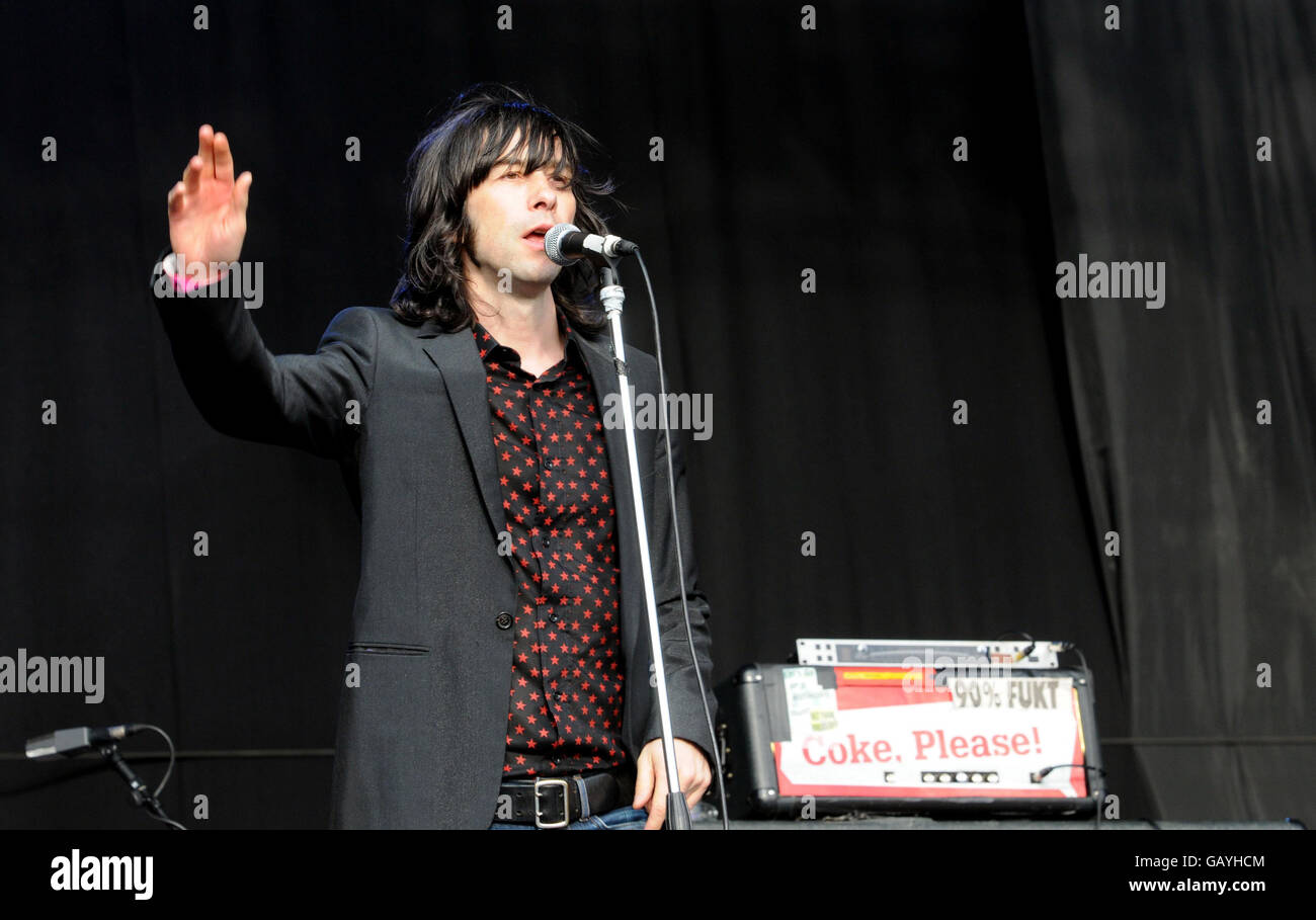 Primal scream perform hop farm festival hop farm hi-res stock ...