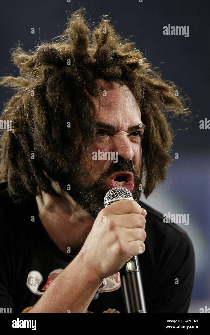Adam Duritz of Counting Crows performs on the Main Stage during the ...