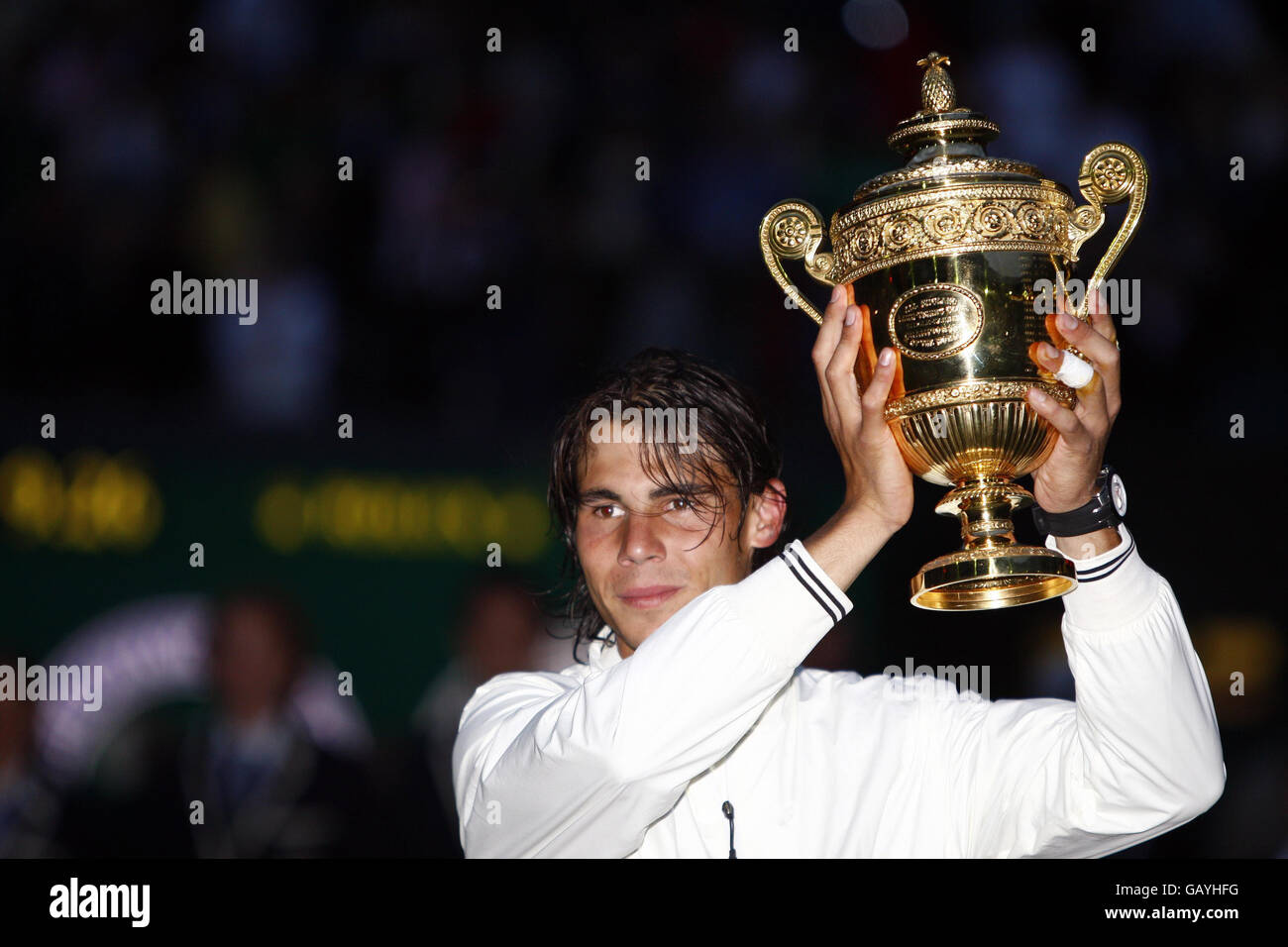 Roger federer celebrates victory over rafael nadal hi-res stock ...