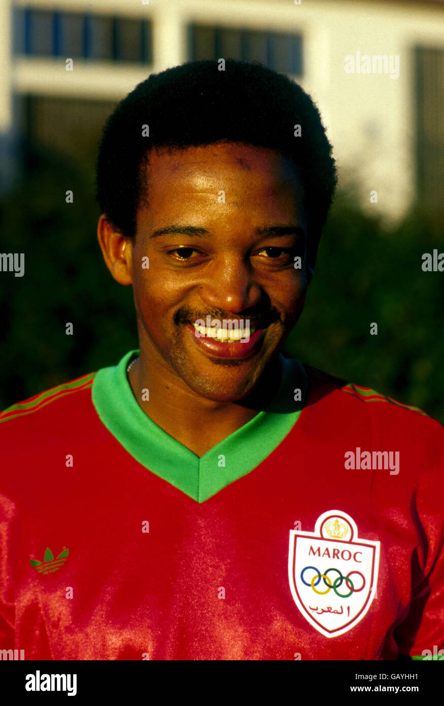 Soccer - Morocco Olympic Squad 1984. Mohammed Timoumi, Morocco Stock ...