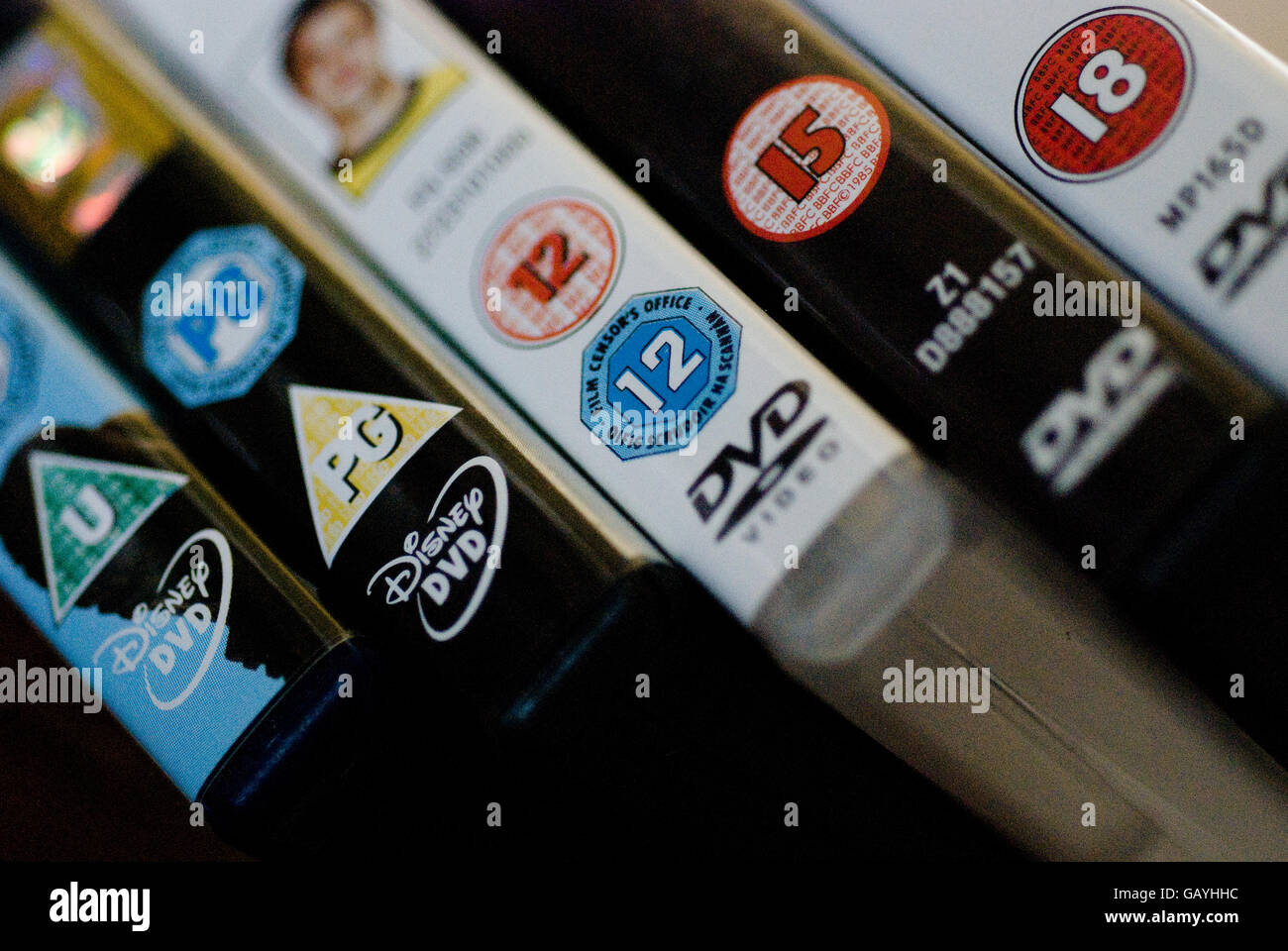 Technology Stock. DVD video disks Stock Photo - Alamy