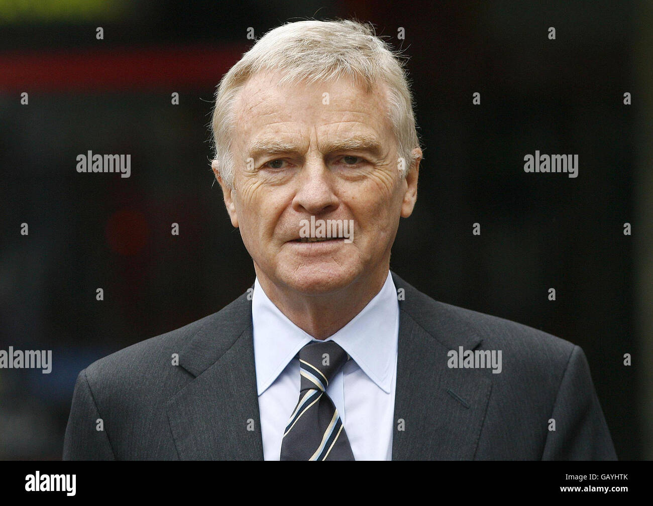 FIA President Max Mosley arrives at London's High Court this morning ...