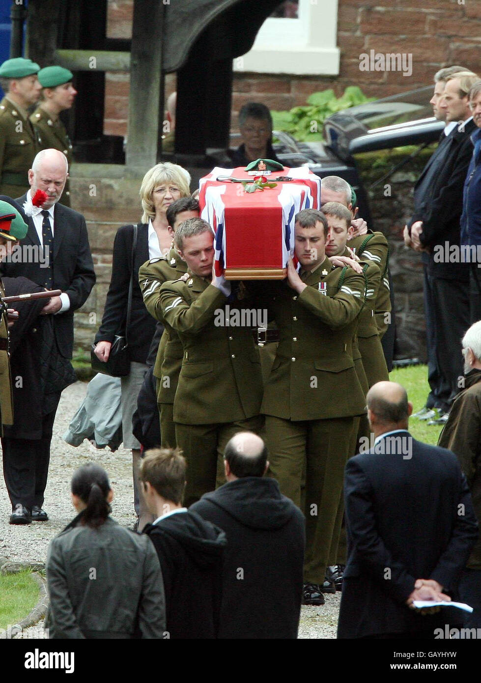 Corporal Sarah Bryant funeral Stock Photo - Alamy