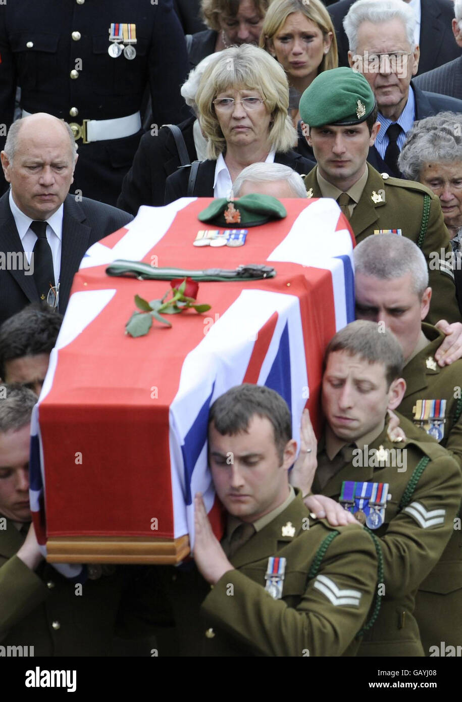 Corporal Carl Bryant (centre), the husband of Corporal Sarah Bryant, 26 ...