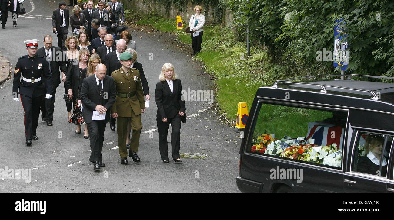 Corporal Sarah Bryant funeral Stock Photo - Alamy