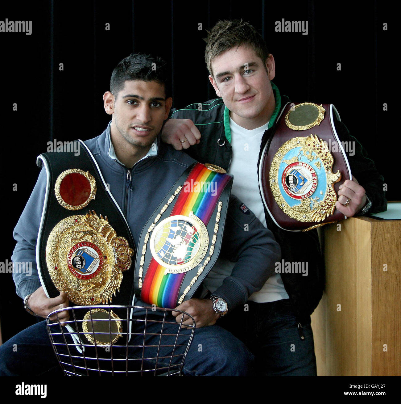 British Super Featherweight Boxing Champion High Resolution Stock ...