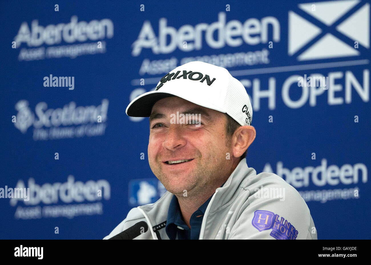 Scotland's Jimmy Gunn during the preview day for the AAM Scottish Open ...