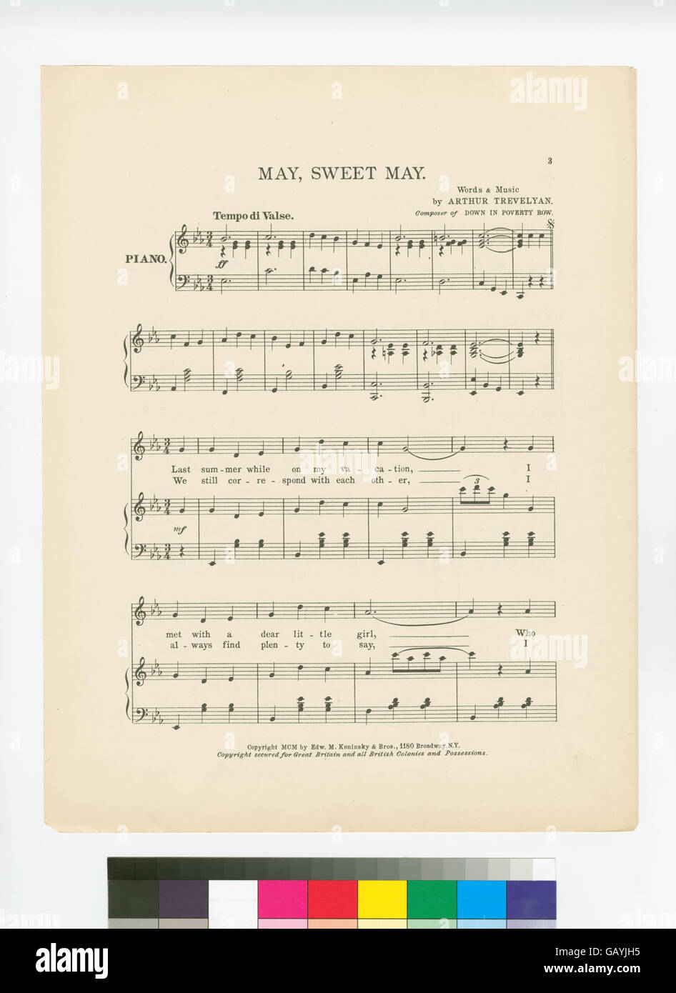'May, sweet May' refers to a song or expression of affection for the ...