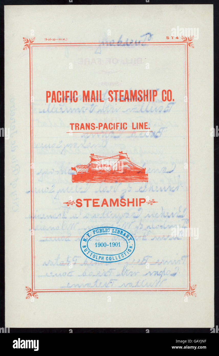 Trans pacific steamship hi-res stock photography and images - Alamy