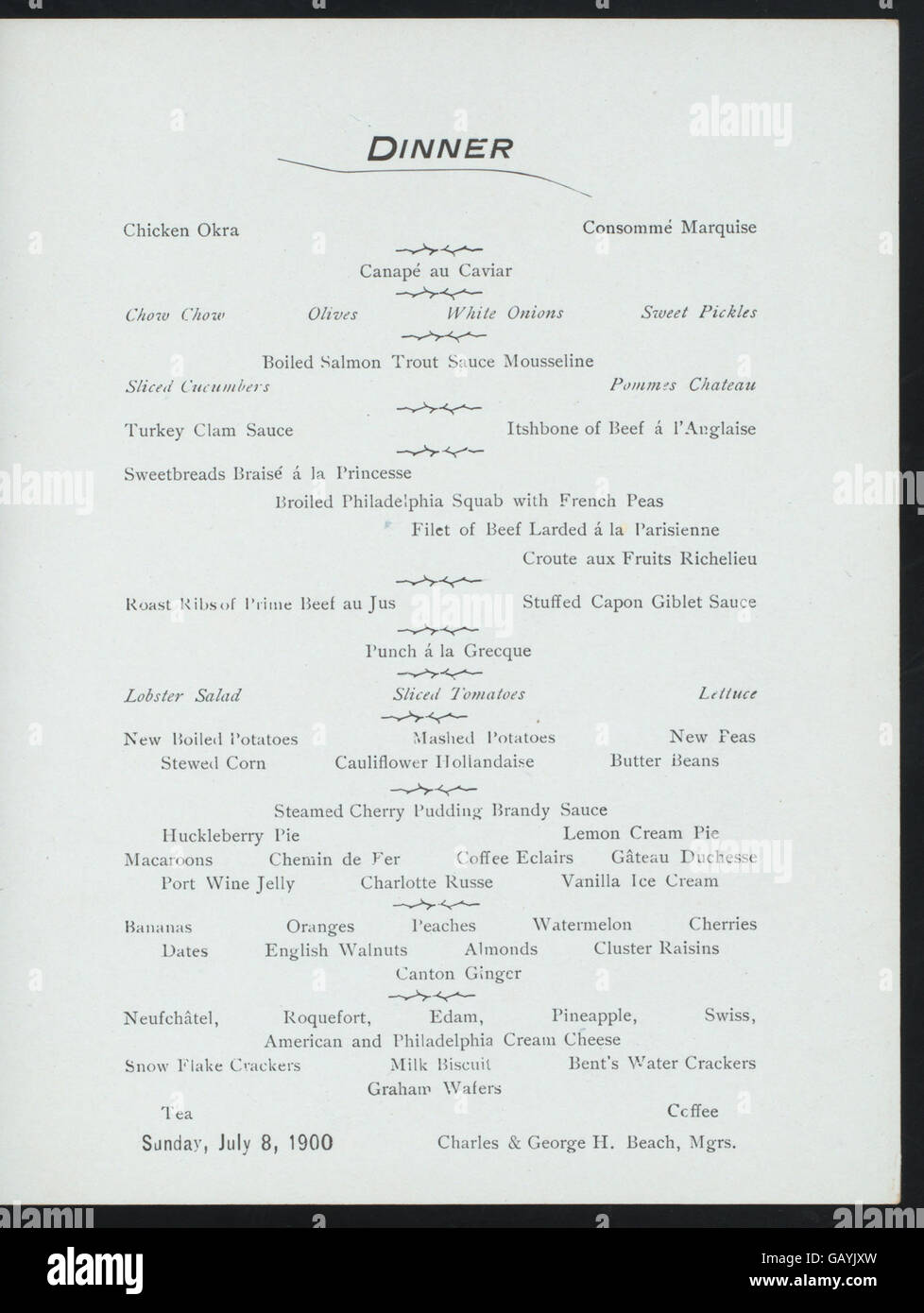 This dinner event held at the Catskill Mountain House in New York ...