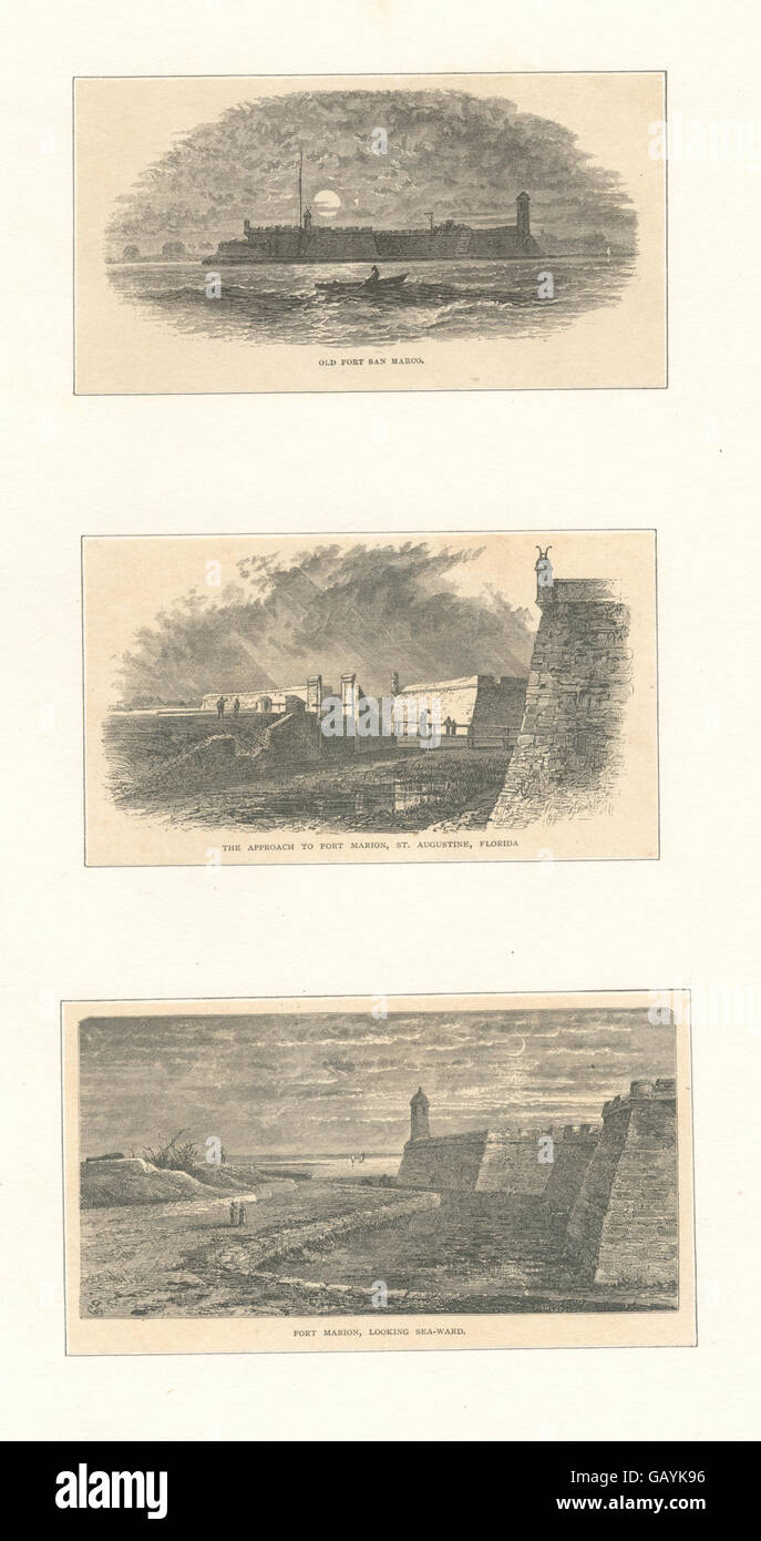 Fort San Marco, also known as Fort Marion, is located in St. Augustine ...