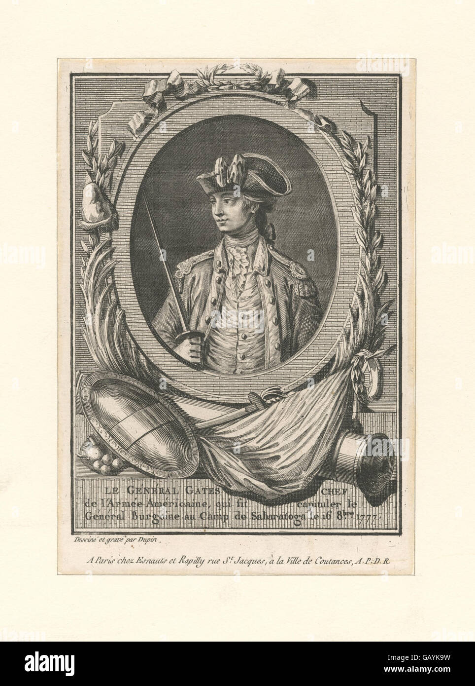 This title refers to General Horatio Gates, who led the American forces ...