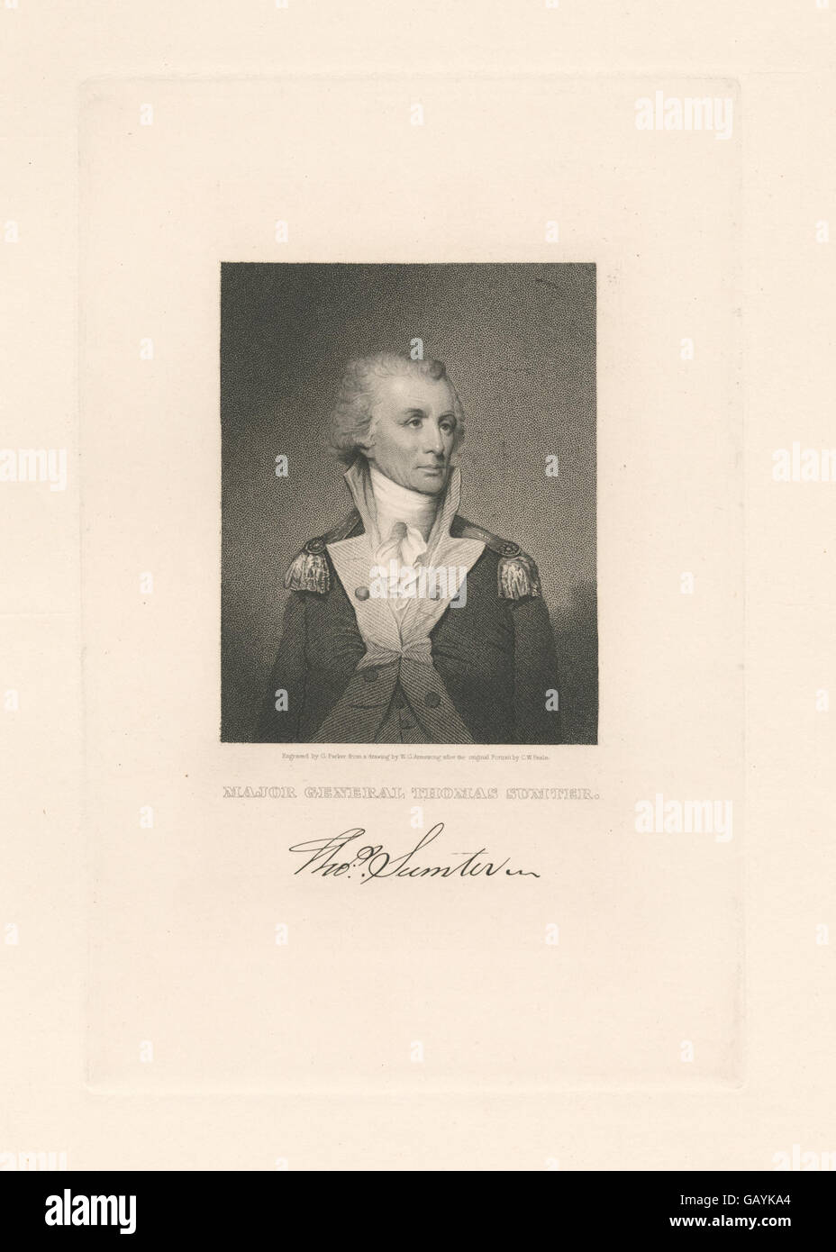 Major General Thomas Sumter was a prominent figure in the American ...