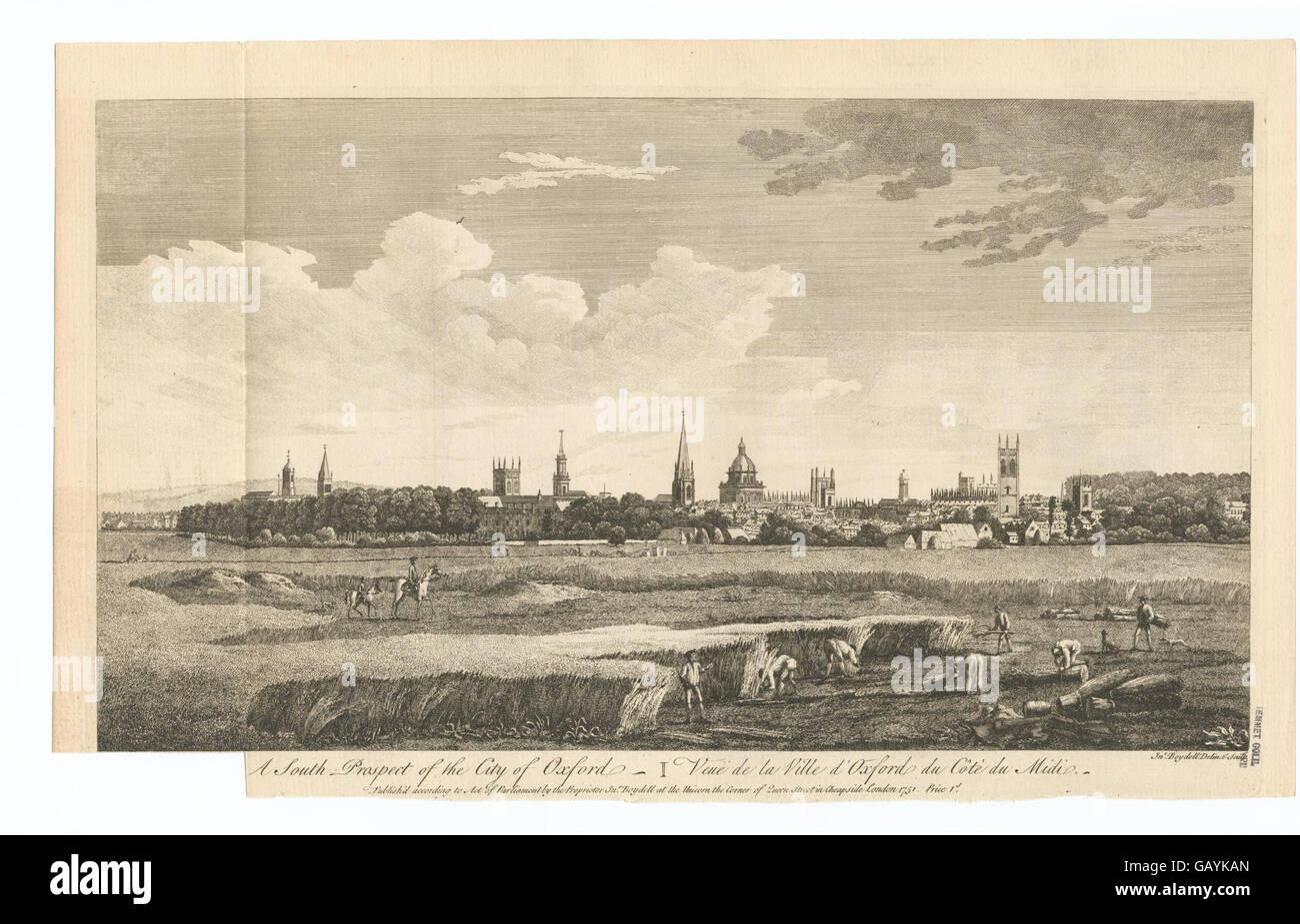 A south prospect of the city of Oxford ( b13075513-423366 Stock Photo ...