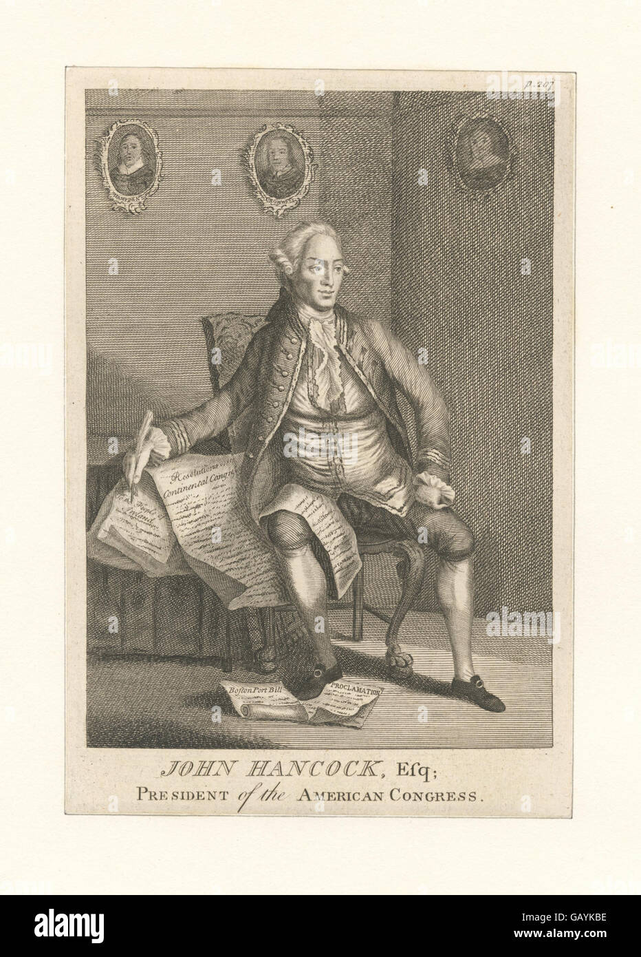 John Hancock, a prominent figure in American history, served as ...