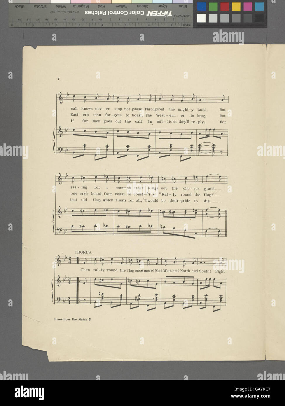 'Remember the Maine' was a slogan during the Spanish-American War ...