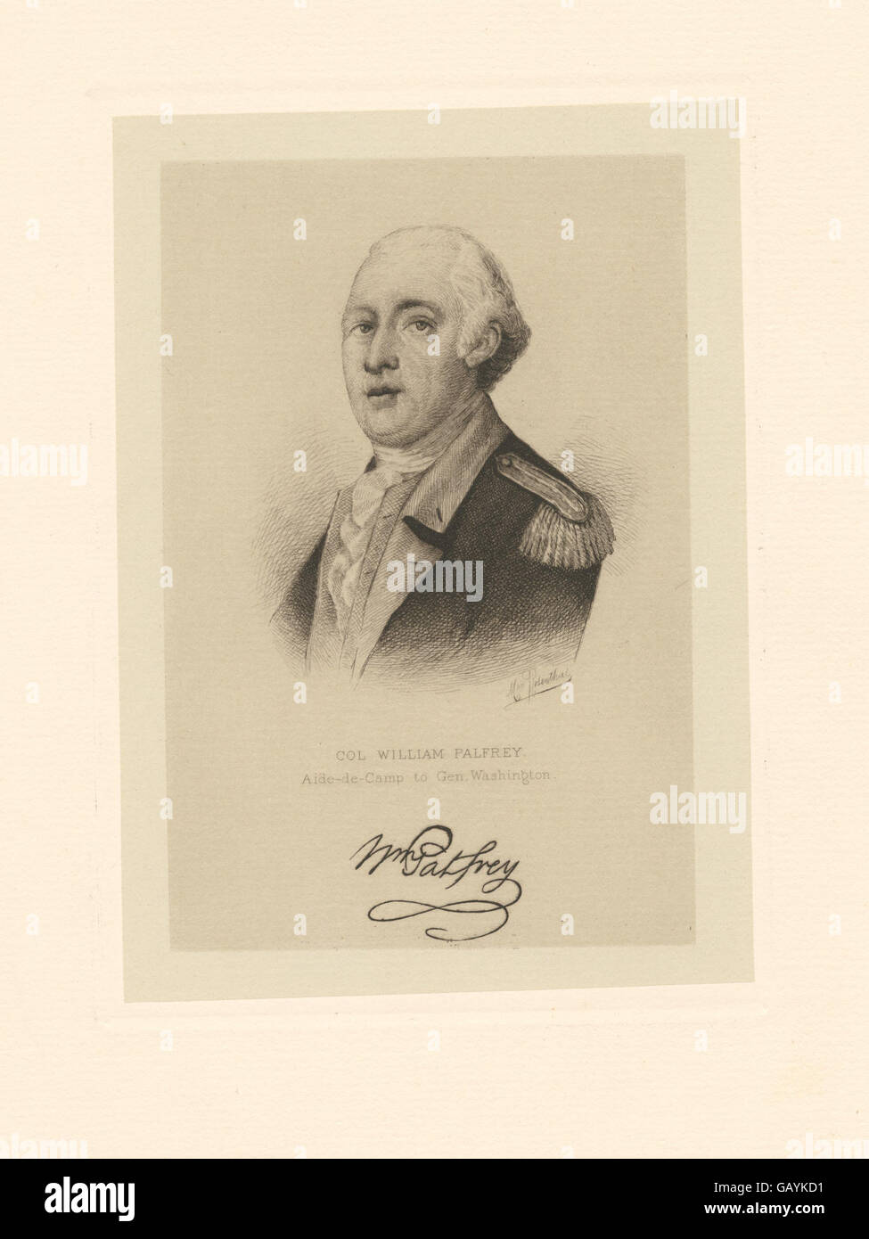 Colonel William Palfrey was an aide-de-camp to General George ...