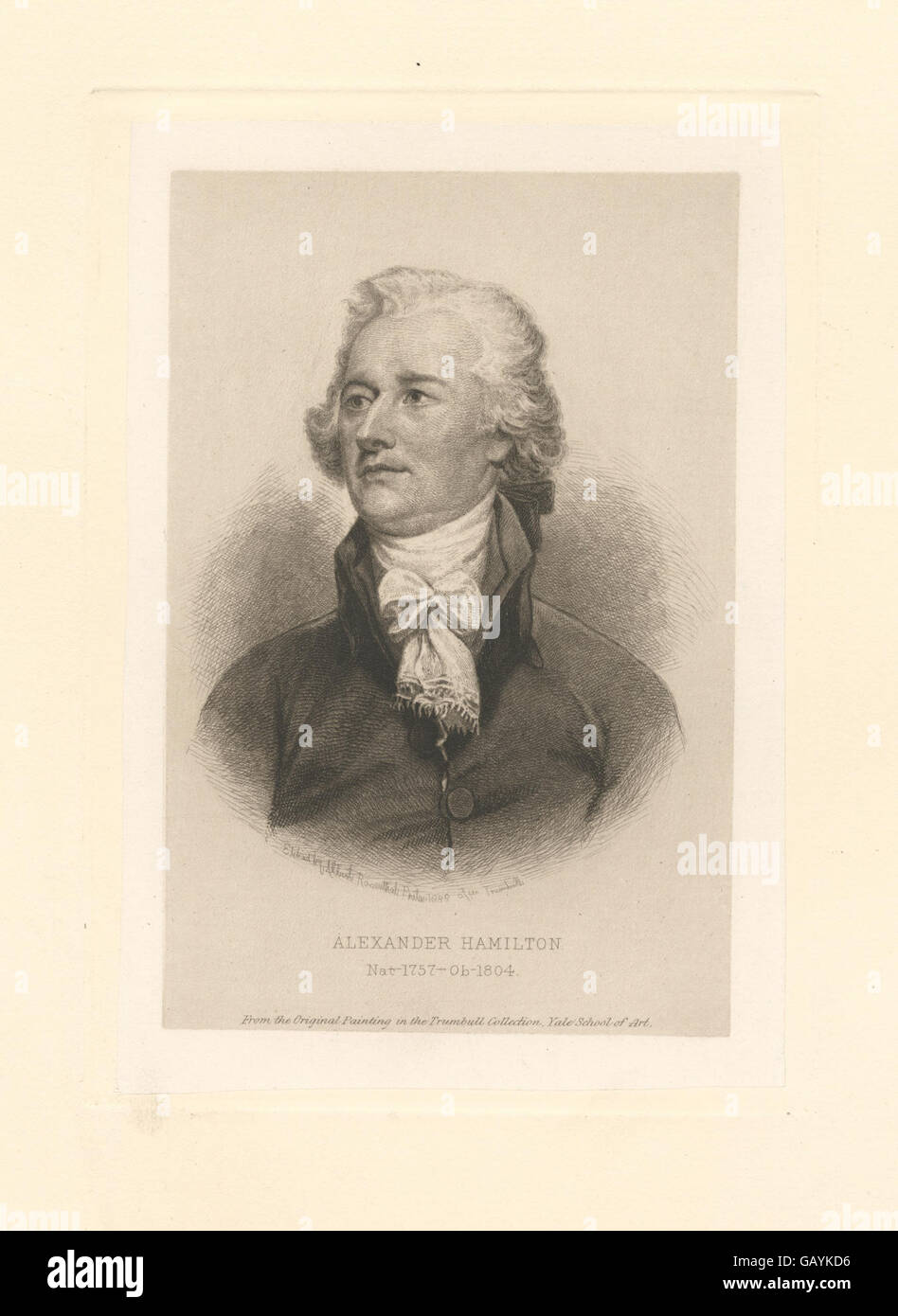 A depiction of Alexander Hamilton, an influential Founding Father of ...