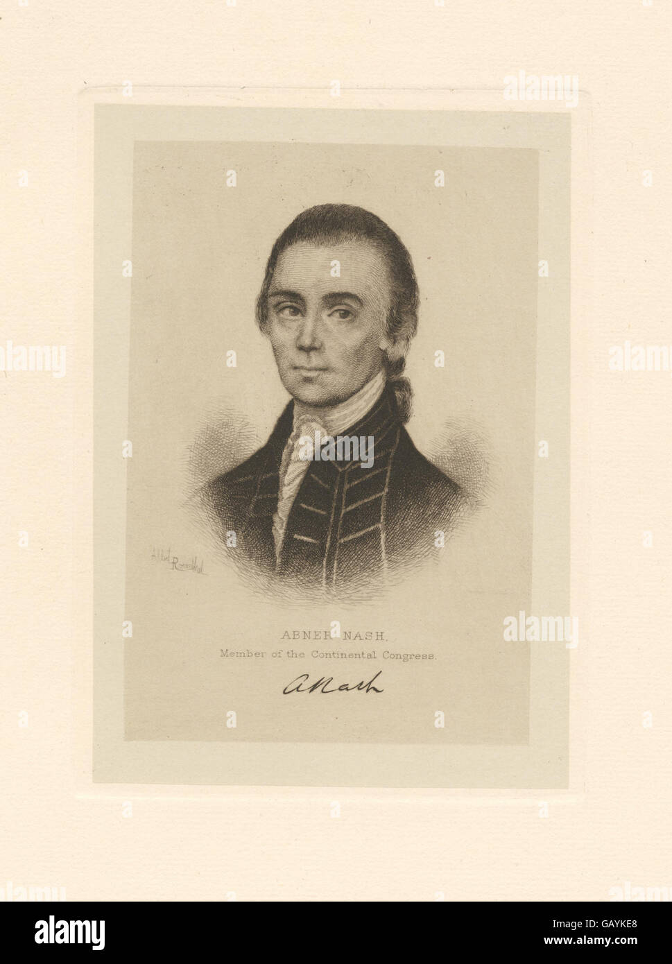 Abner Nash, a notable American politician from North Carolina, served ...