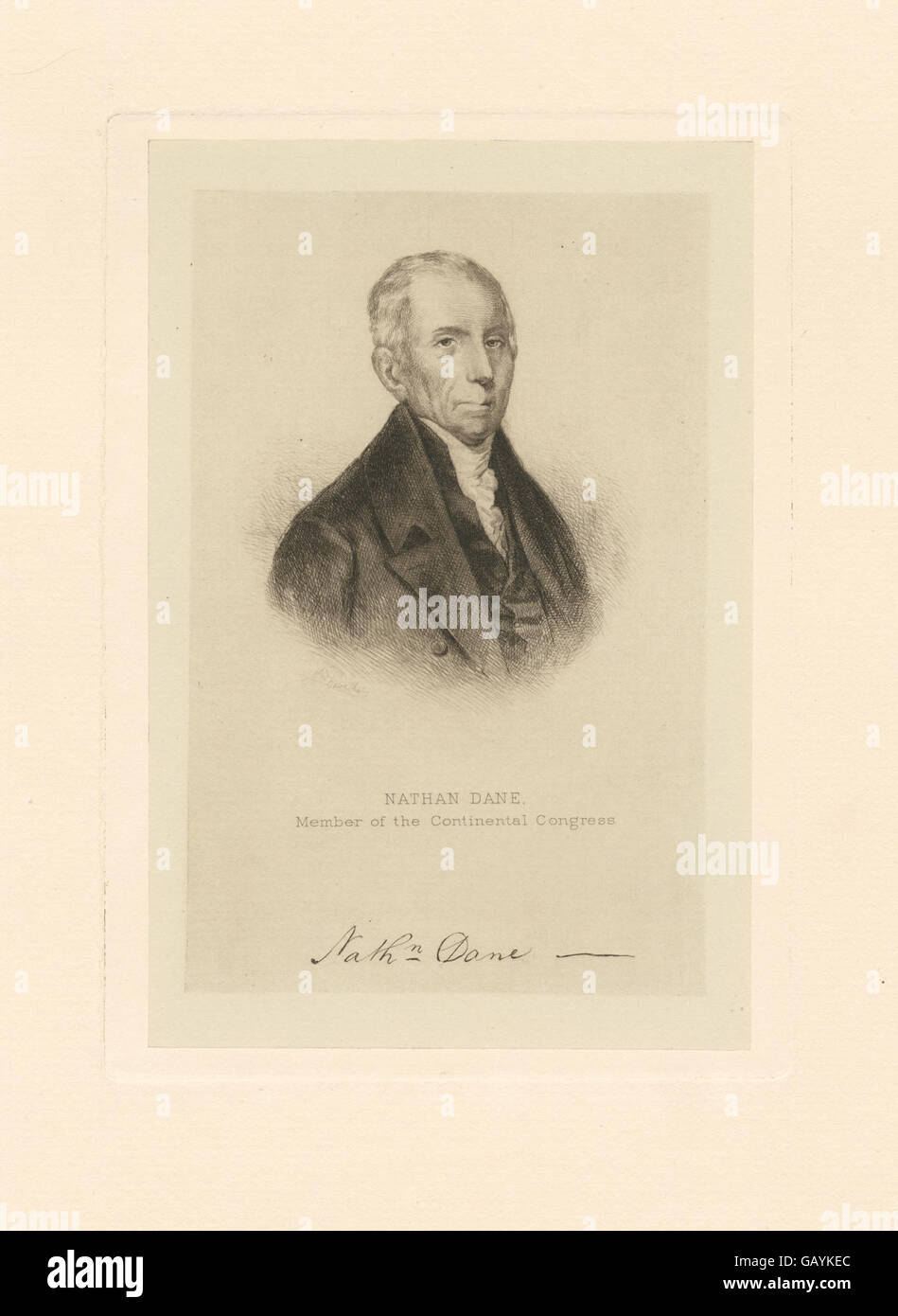 Nathan Dane (1752–1835) was a Massachusetts lawyer and politician who ...