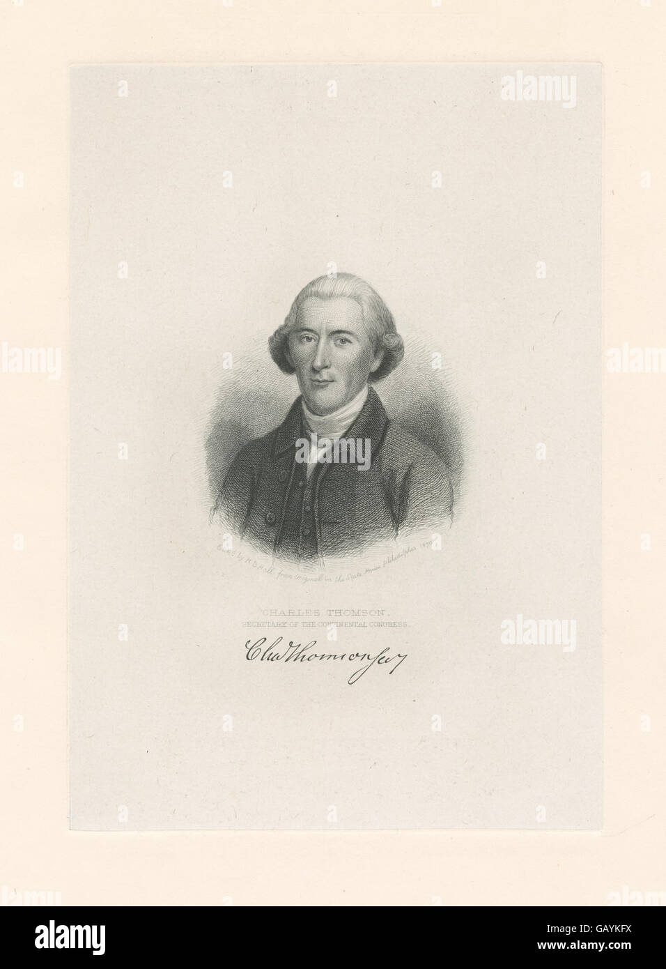 Charles thomson secretary hi-res stock photography and images - Alamy