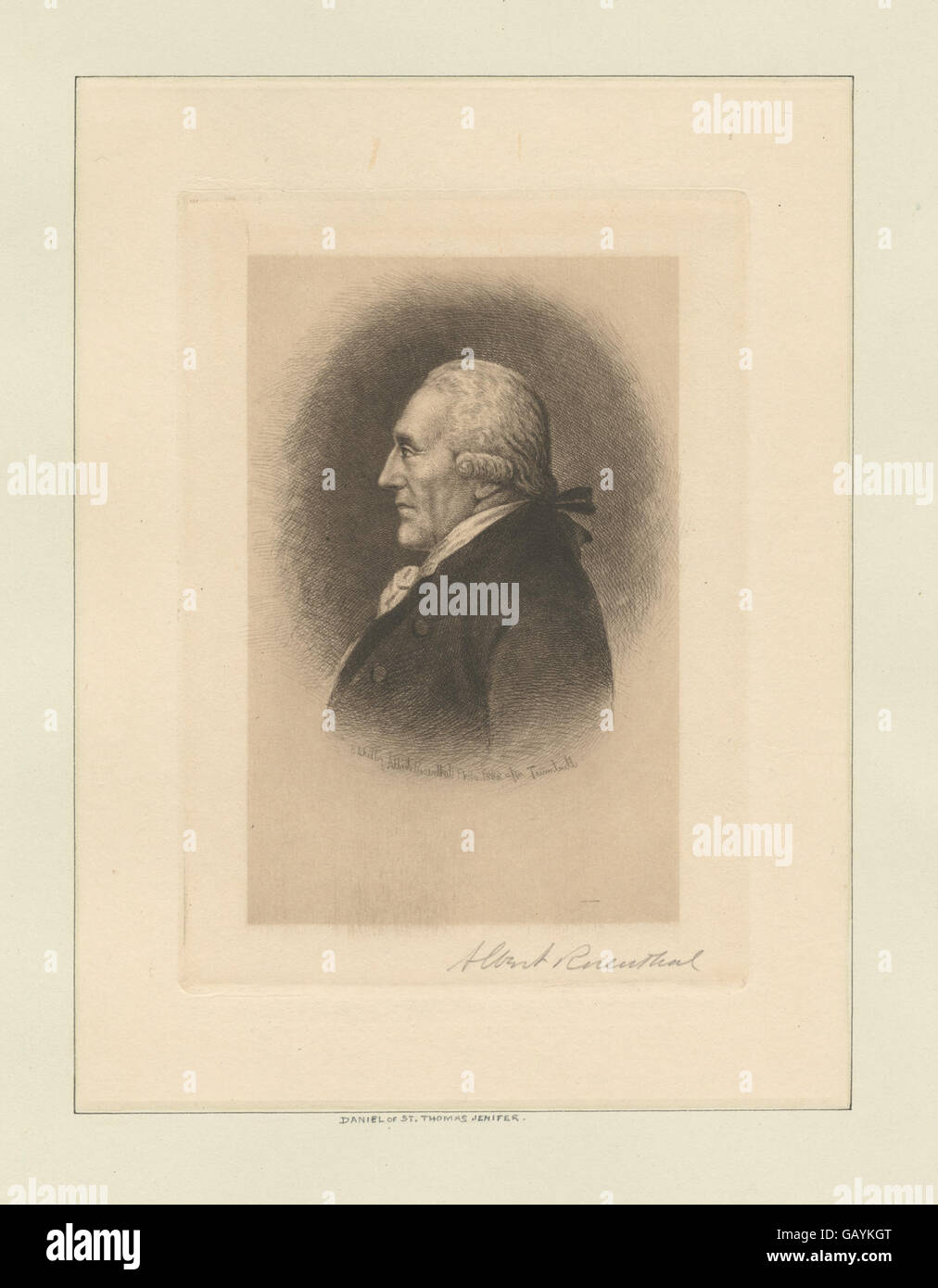 A portrait of Daniel of St. Thomas Jenifer, identified by NYPG97-F84 ...