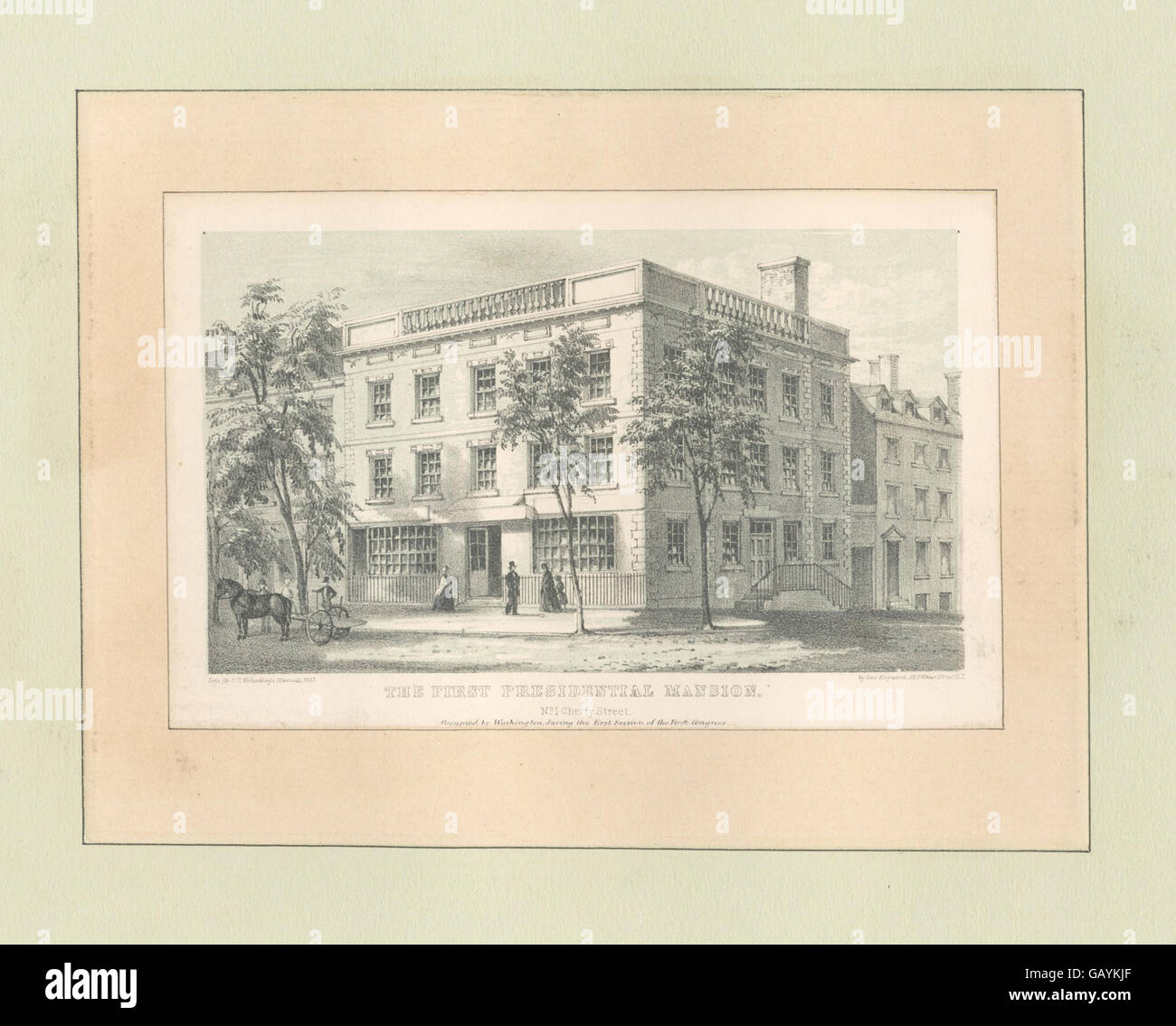 A historical reference to the first presidential mansion at No. 1 ...