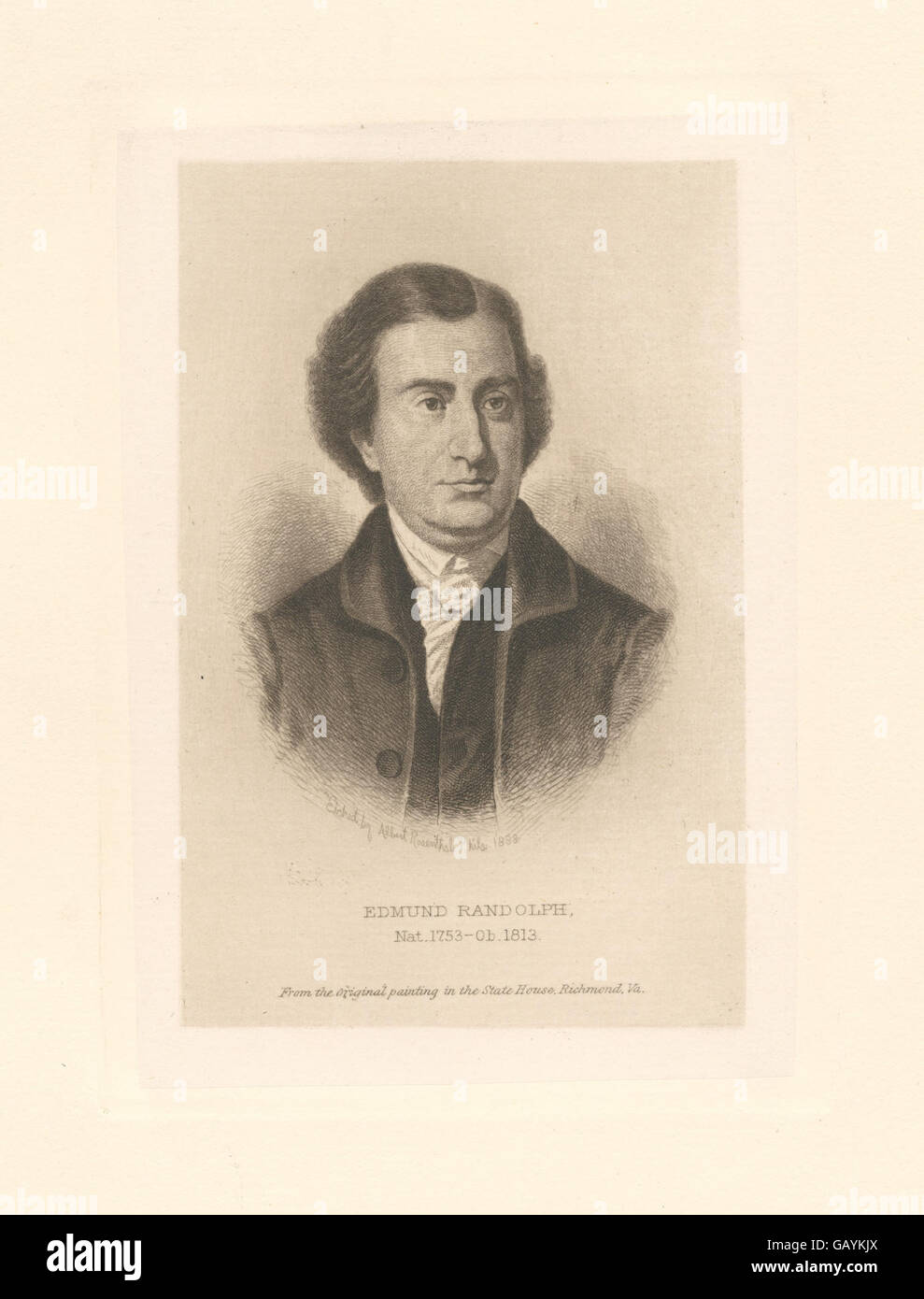 Edmund Jennings Randolph (1753–1813) was a Virginia lawyer and ...