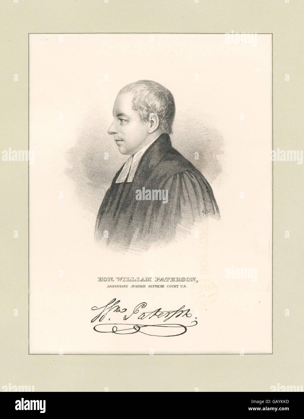 Hon. William Paterson, Associate Justice Supreme Court U.S ( NYPG97-F85 ...