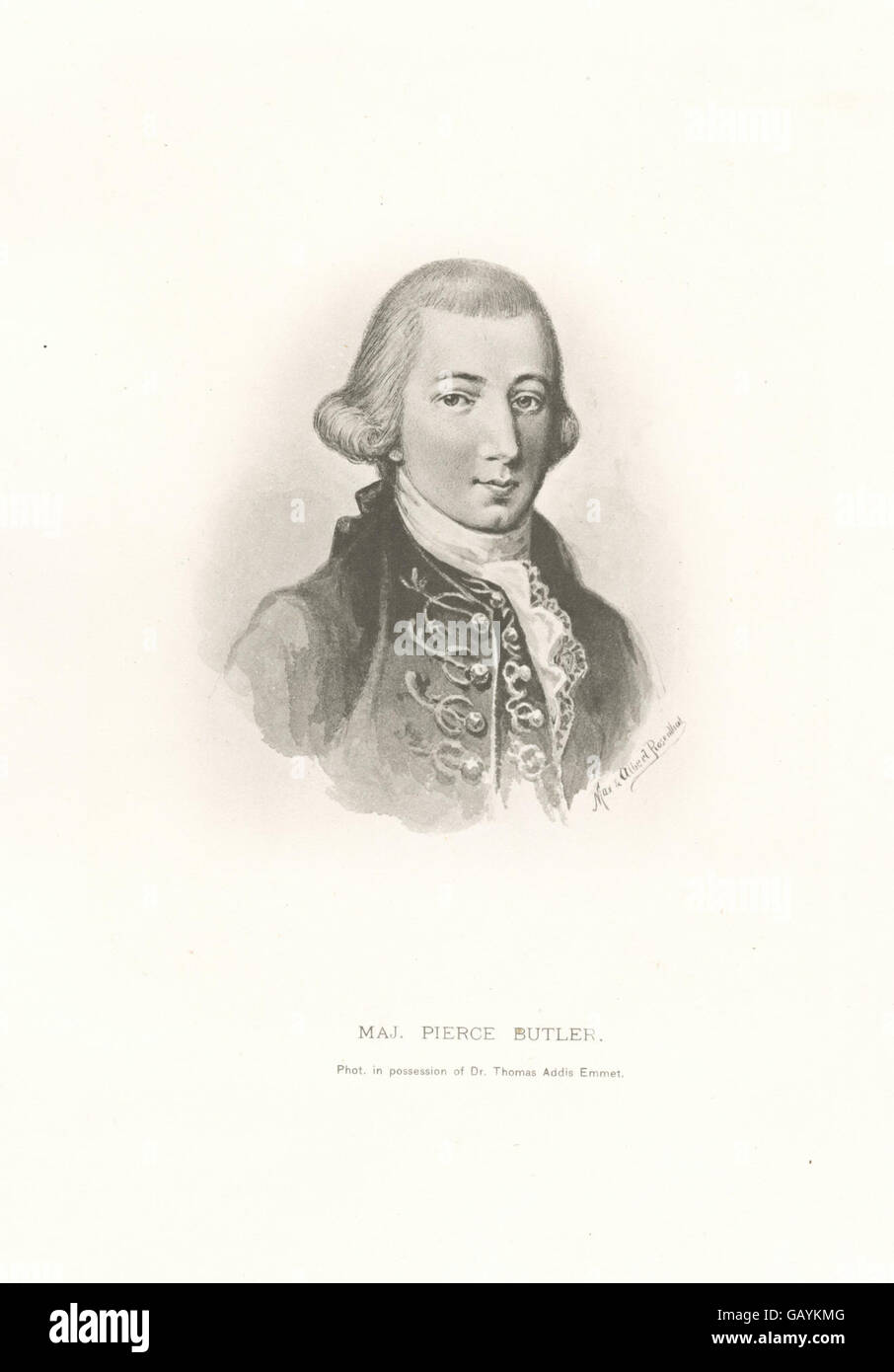 Major Pierce Butler was a prominent figure in early American military ...