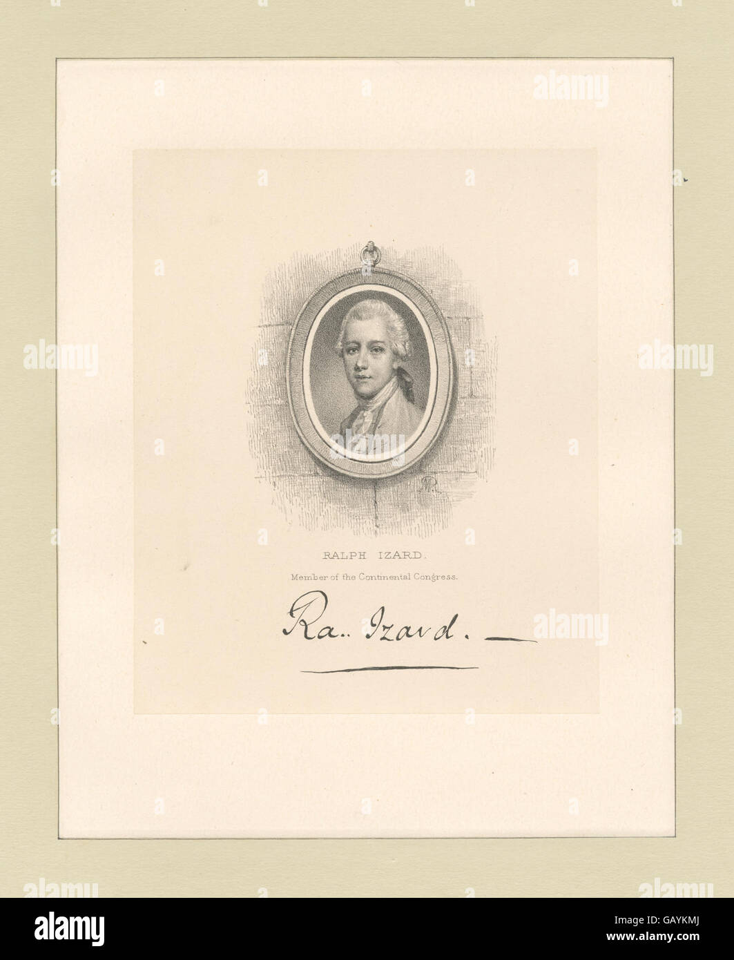 Portrait of Ralph Izard, a South Carolina planter and politician who ...