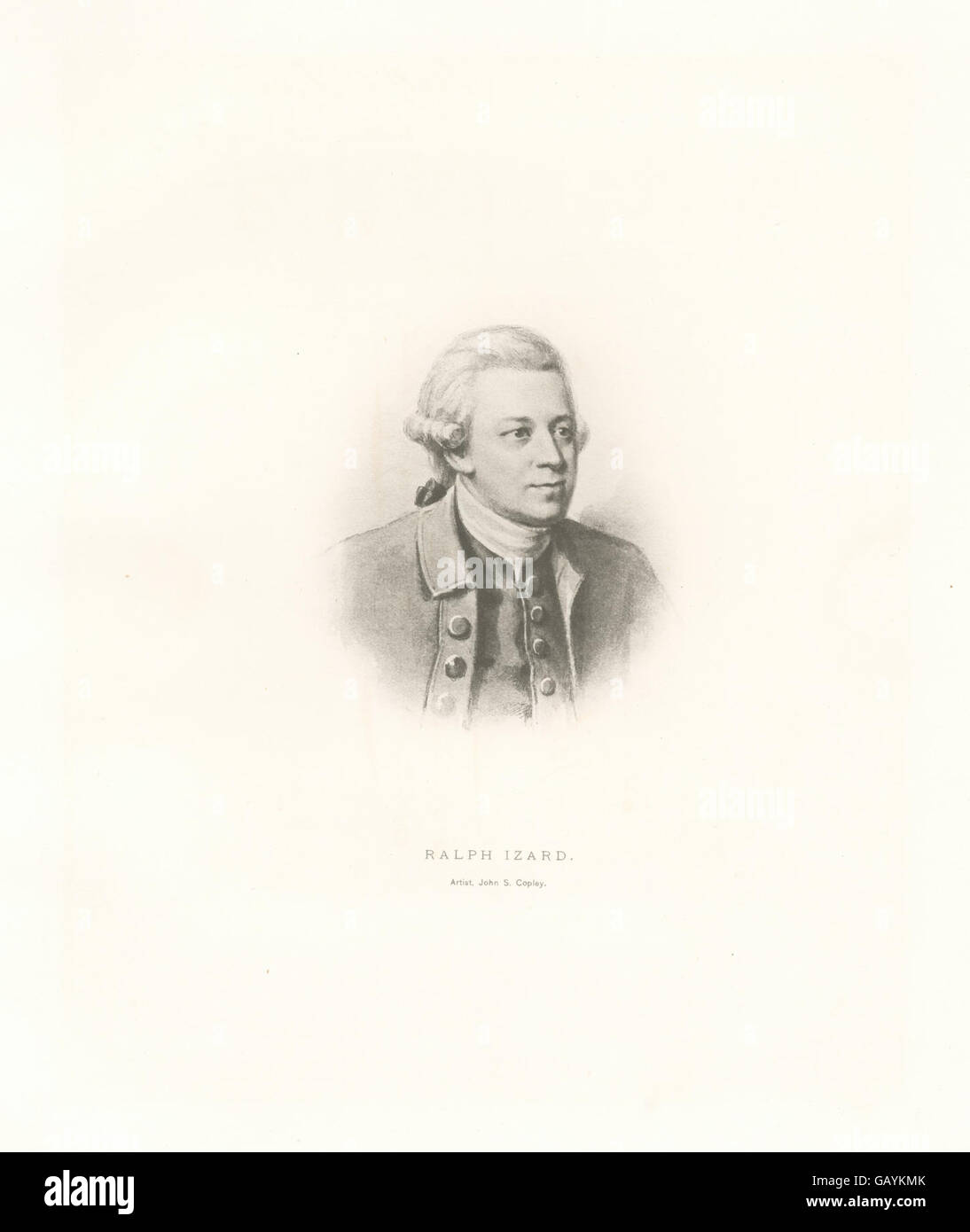 A historical reference to Ralph Izard, a notable figure in American ...