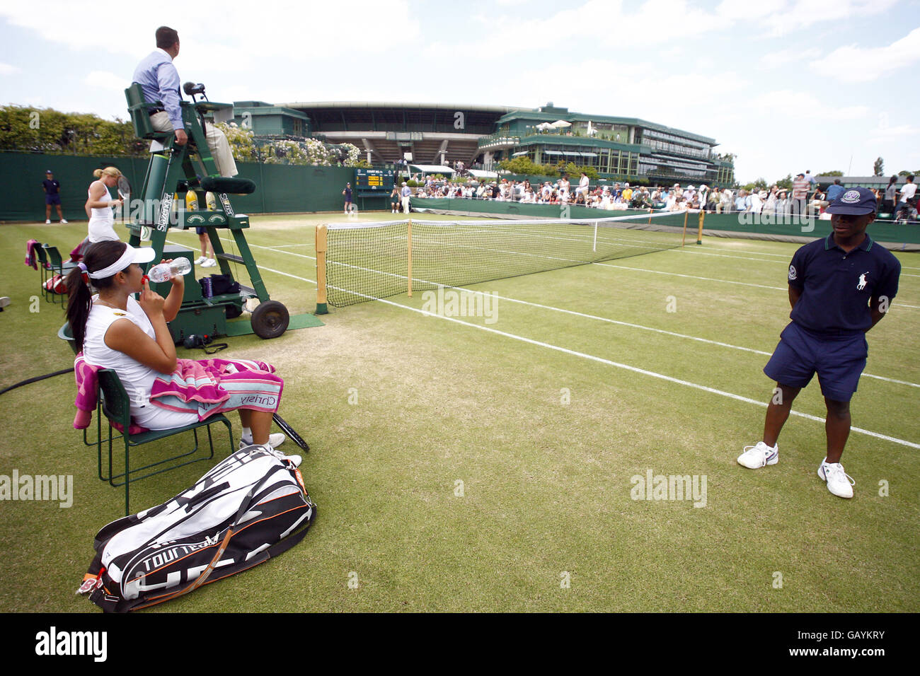 Courtside view wimbledon championships all england tennis club in ...