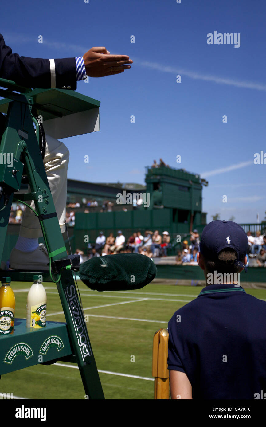 Courtside view wimbledon championships all england tennis club in ...