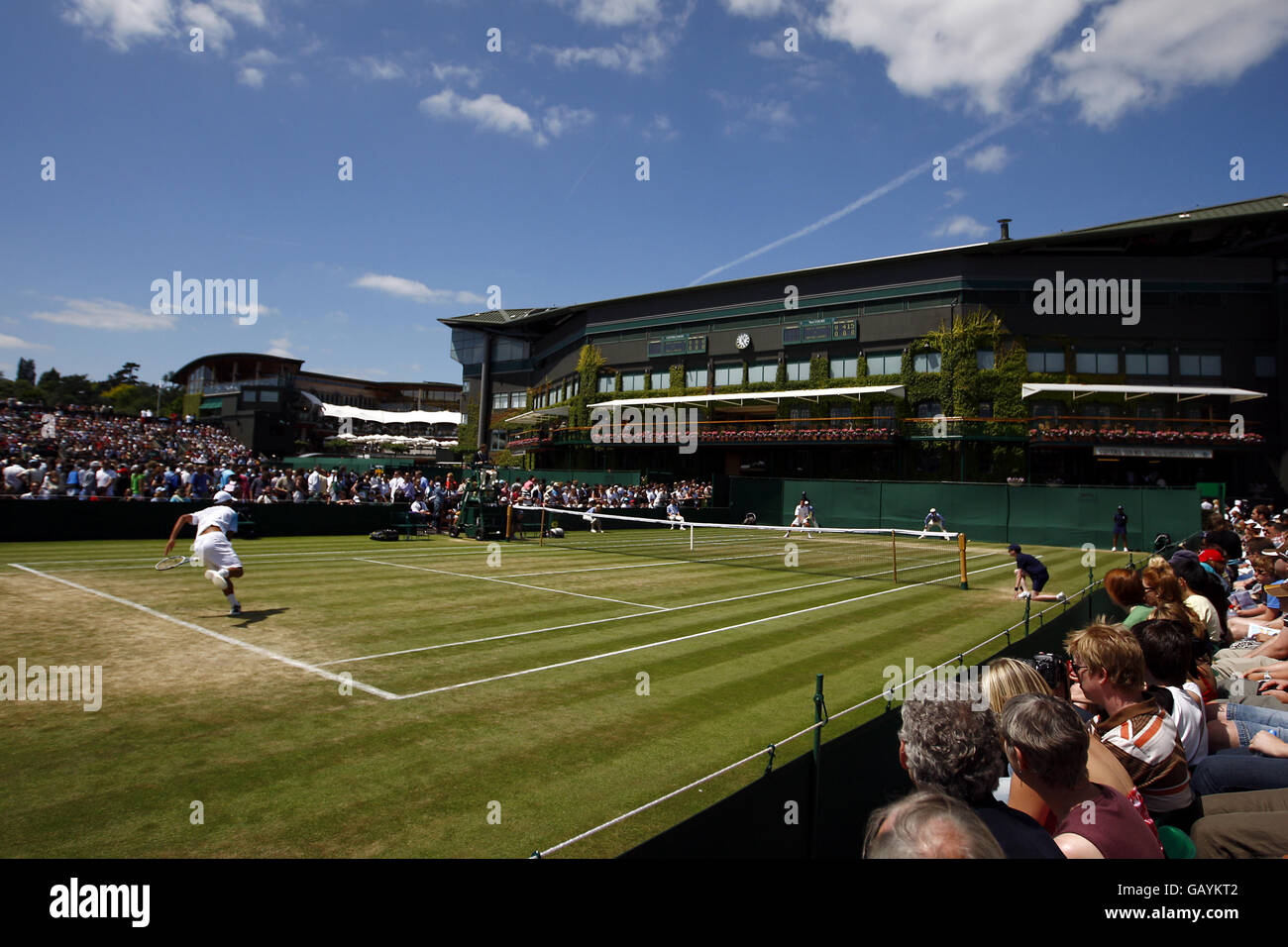 Courtside view wimbledon championships all england tennis club in ...