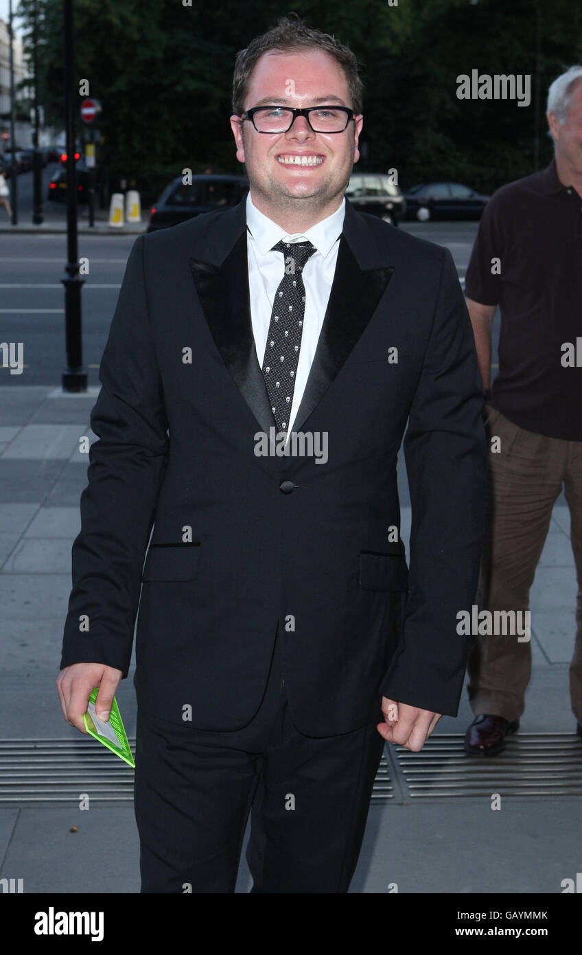 Alan Carr arriving at the Harper Collins summer party for distinguished ...