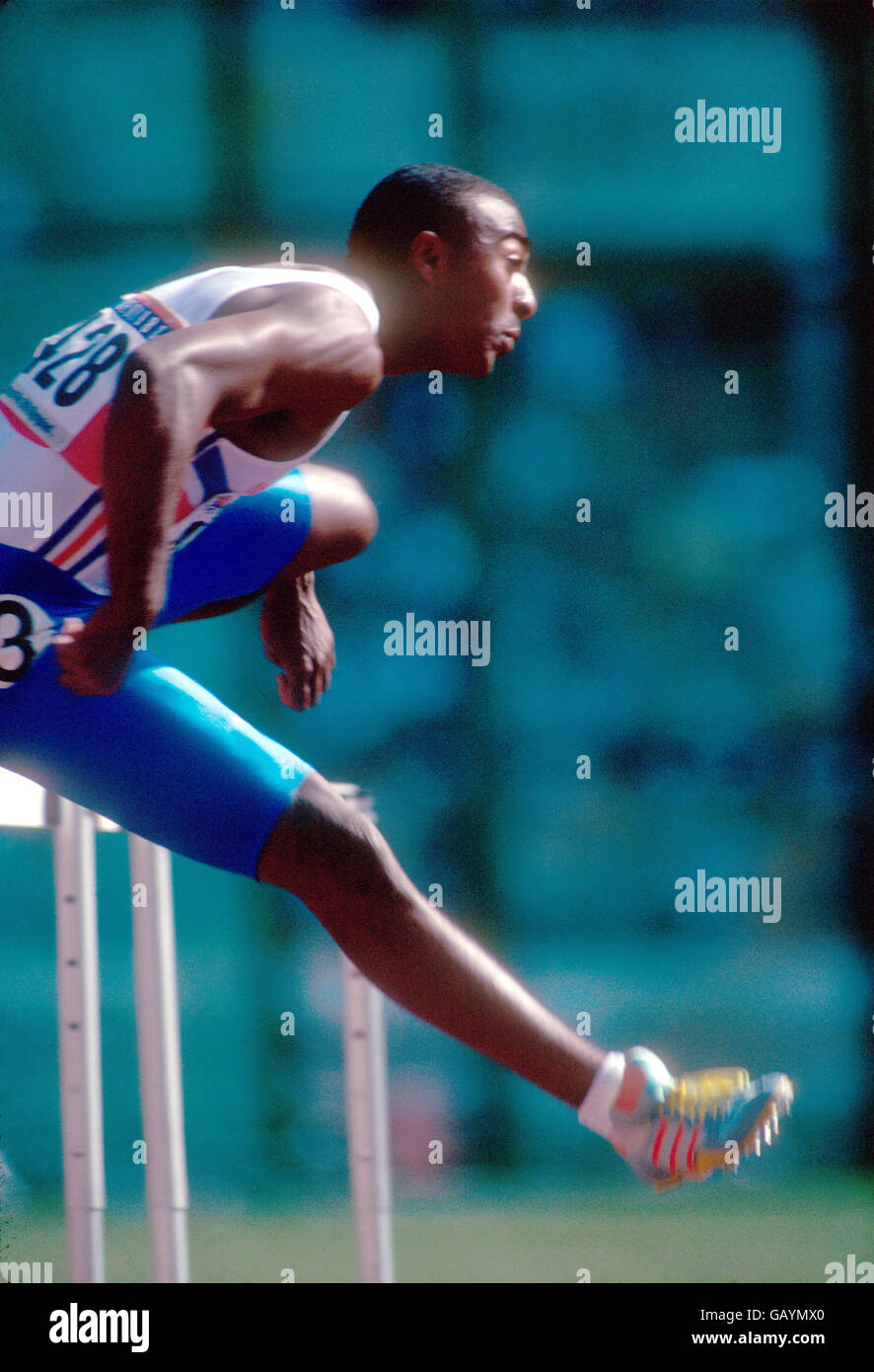 Athletics - Seoul Olympic Games - Men's 110m Hurdles - Heats - Seoul ...