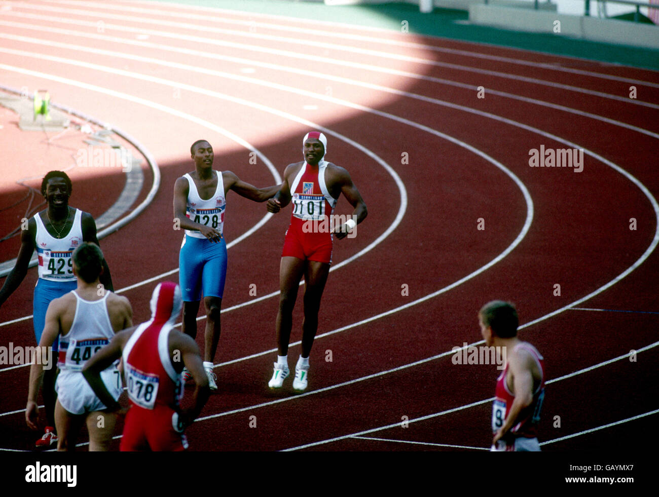 Athletics - Seoul Olympic Games - Men's 110m Hurdles - Final Stock ...