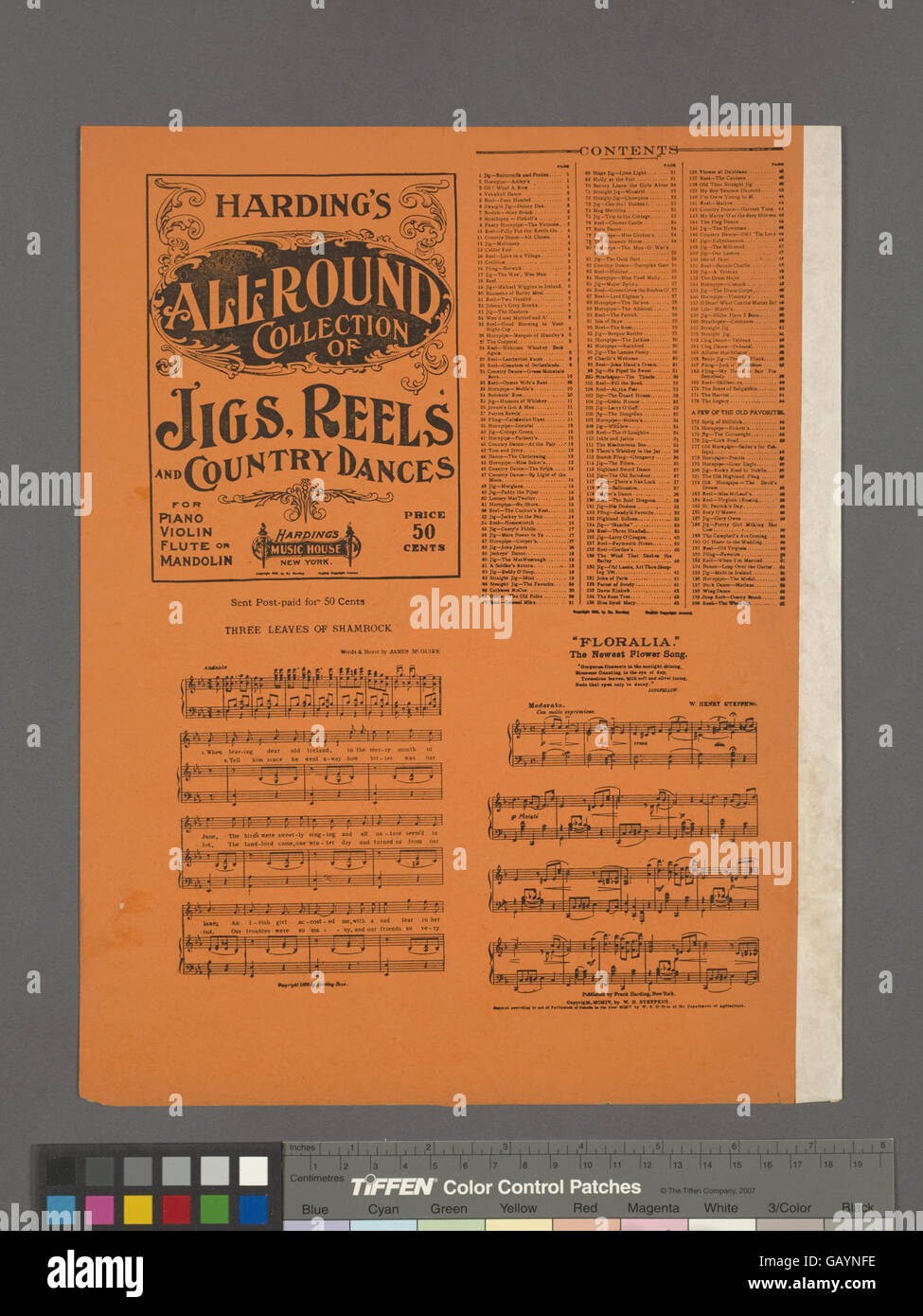 Sheet music cover from 1897 featuring a portrait photograph of the ...