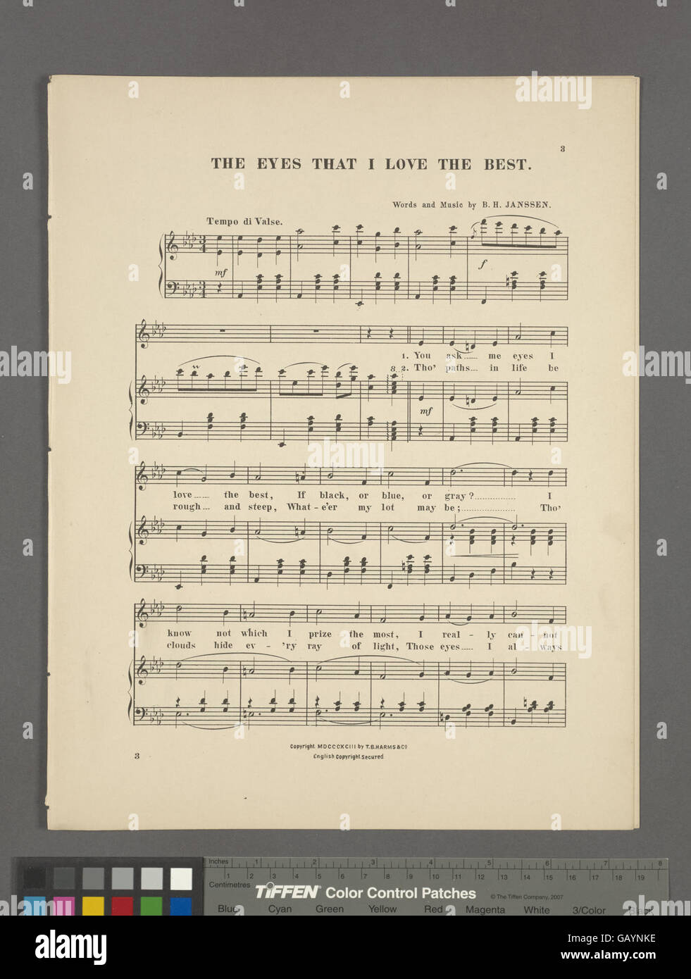 'The Eyes That I Love the Best' implies a deep admiration and affection ...