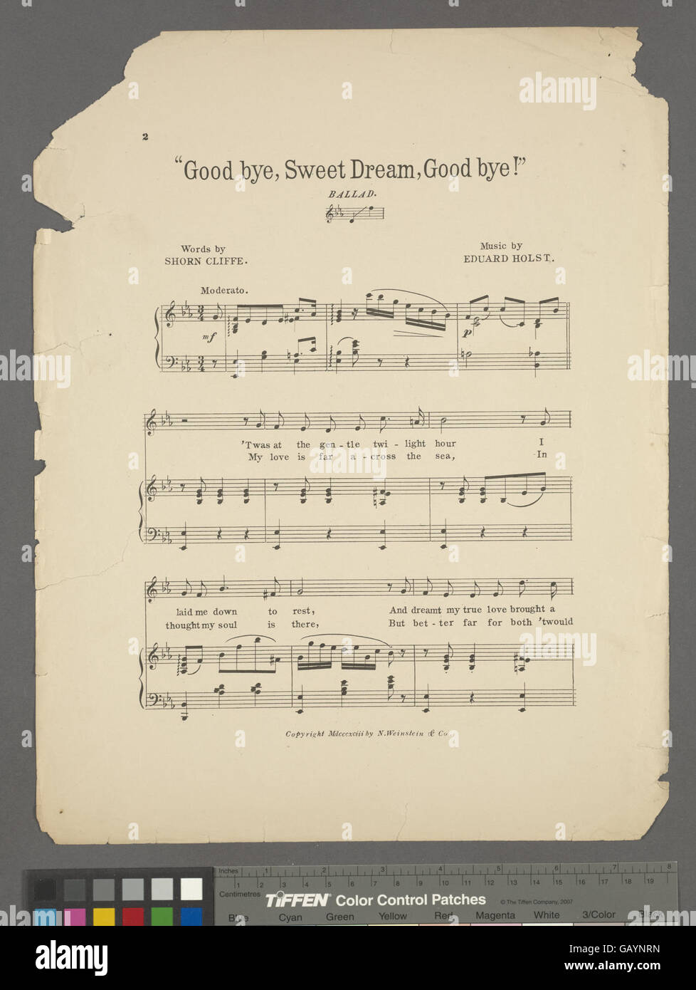 'Good Bye, Sweet Dream, Good Bye' is a ballad that likely expresses a ...