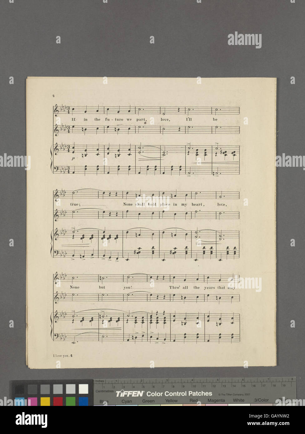 A musical piece or performance expressing love and affection, possibly ...