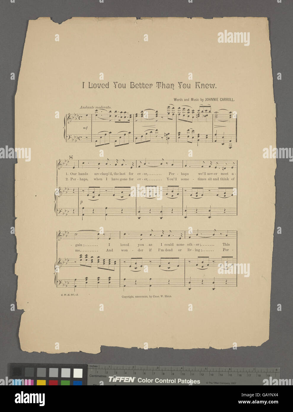 A heartfelt expression reflecting on a past relationship, emphasizing ...