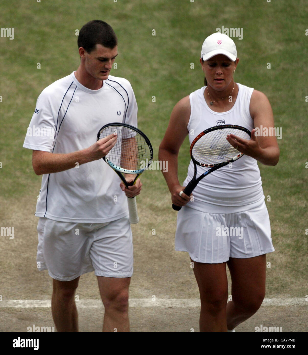 Great Britain's Jamie Murray with his mixed doubles partner Liesel ...