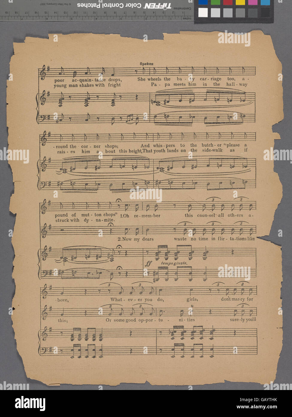 'Chink Chink (Don’t Talk to Me of Marriage),' a comedic or light ...