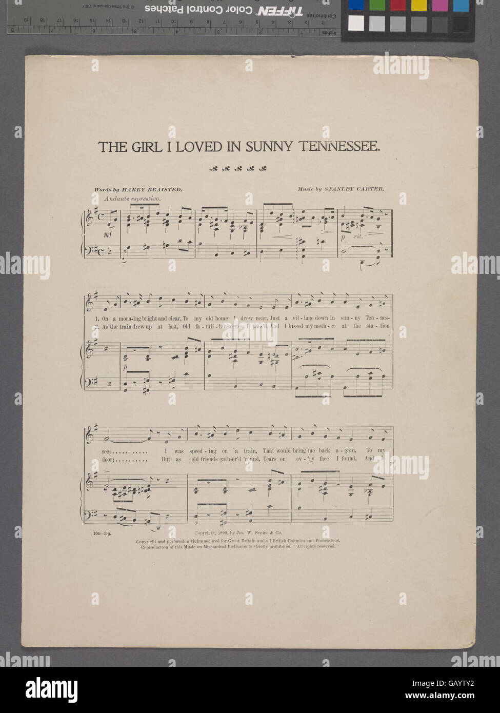 A nostalgic or romantic reference to a woman from Tennessee, possibly ...