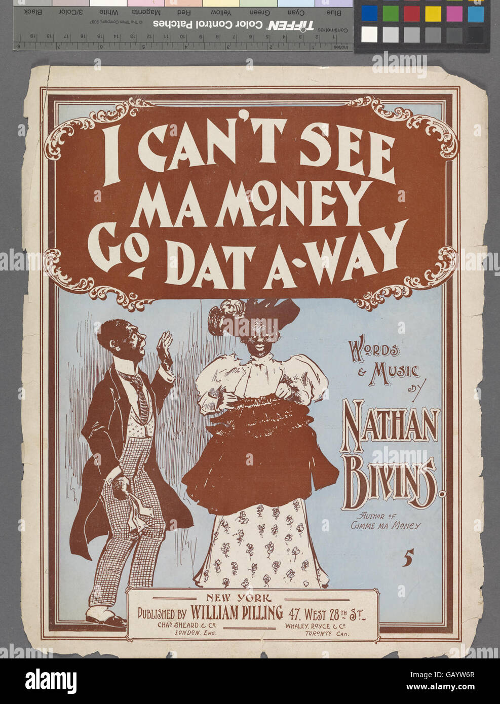'I Can't See Ma Money Go Dat A-Way' likely represents a humorous or ...