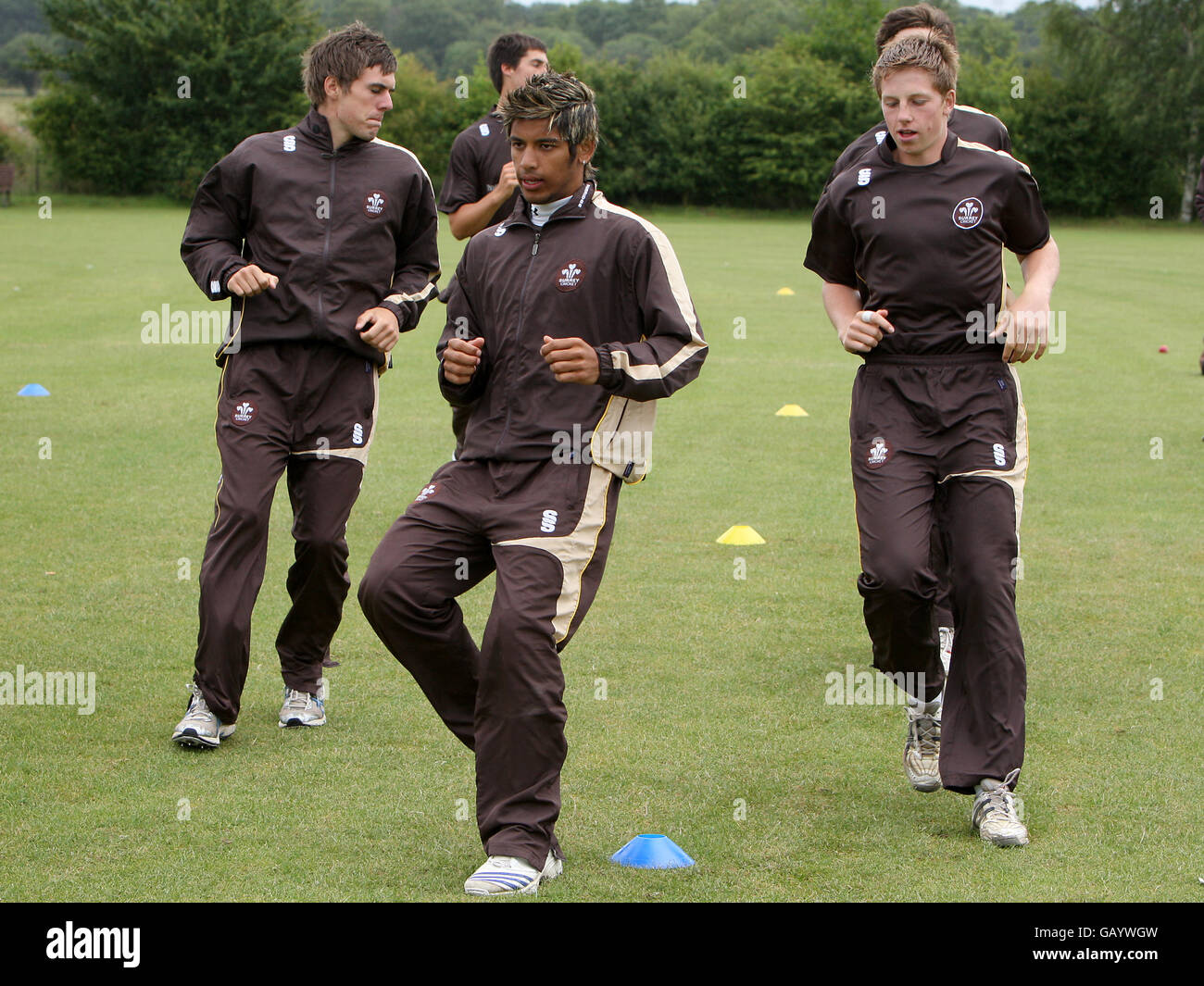 (l-R) Surrey Academy's Thomas Winslade, Navid Chaudhry and Ian Prowse ...