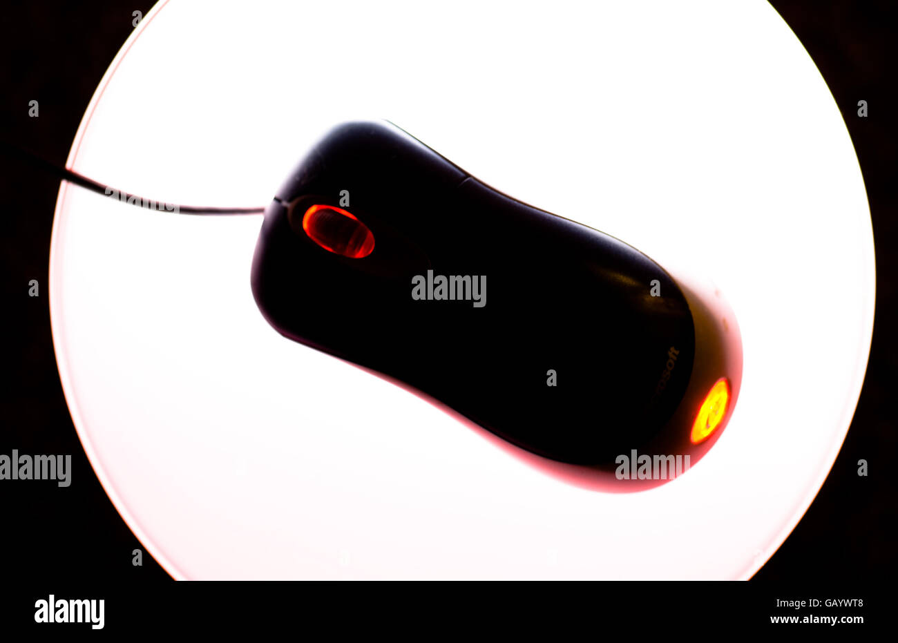 Technology Stock. Microsoft scroll wheel mouse Stock Photo - Alamy